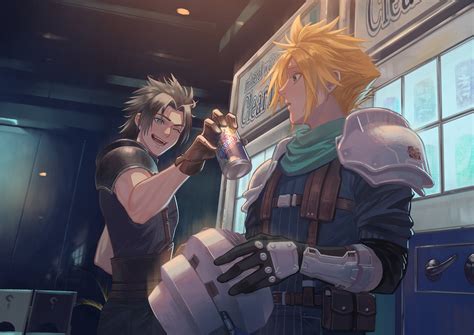 Cloud Strife And Zack Fair Final Fantasy And More Drawn By Ho Fan Danbooru