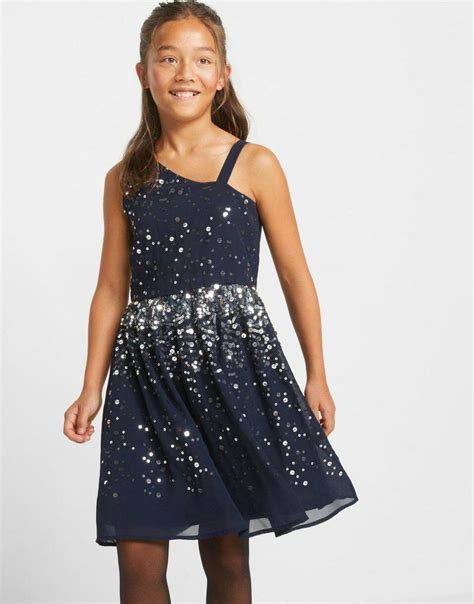 Xx F4t Sukienka Z Cekinami Granatowa B P C 146 141 146 Cm • Cena Opinie • Sukienki