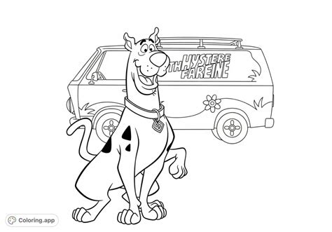 Mystery Machine Coloring Pages Coloring App