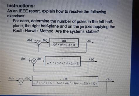 Solved Instructions As An IEEE Report Explain How To Chegg