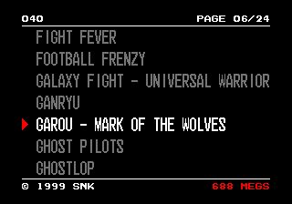 GitHub ArcadeTV Neogeo Menu Alternative Menu For The In V Cart