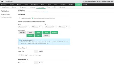Configuring Notification Profiles Opmanager Help