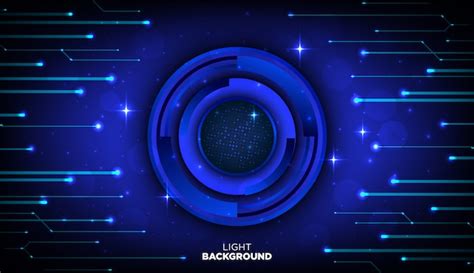 Premium Vector Techno Light Effect Abstract Background