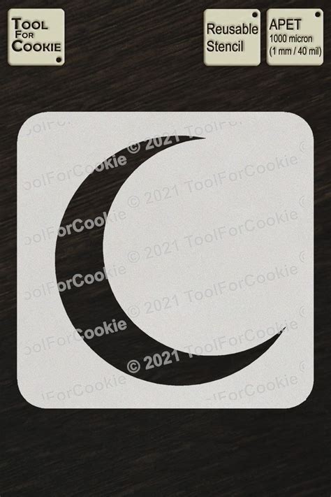 Moon Stencil Star Burst Stencil Moon Pattern Stencil Etsy