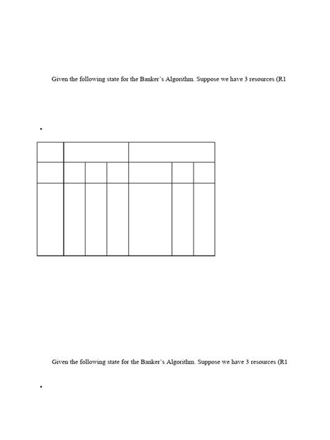 Lab6 2 Deadlocks Bankers Algorithm Pdf Discrete Mathematics Combinatorics