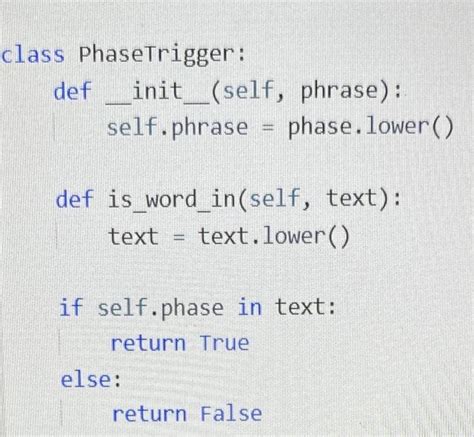 Solved Mplement A Phrase Trigger Subclass Titletrigger That