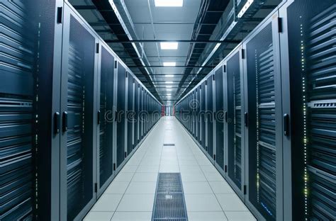 Data Center Server Room Stock Image Image Of Technician 311862173