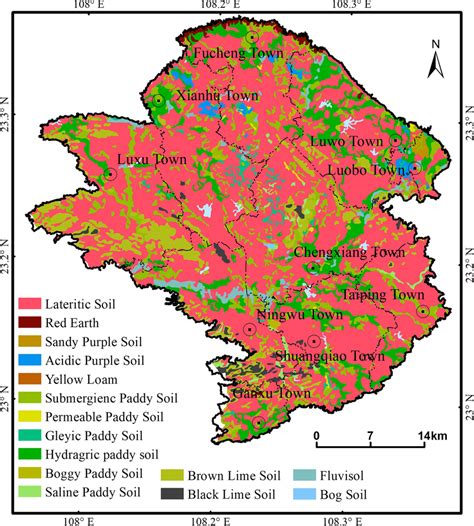 Map Of Soil Types In The Study Area Download Scientific Diagram