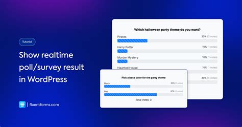 How To Show Real Time Pollsurvey Results Fluent Forms