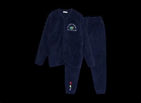 Graniph X Eric Carle Very Hungry Caterpillar College Boa Fleece Set Up Navy Snkrdunk