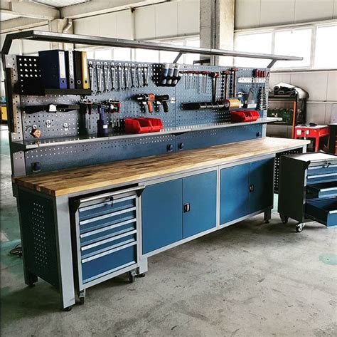 Workbench With Drawers 61 Heavy Duty Steel Workbench With Lockable