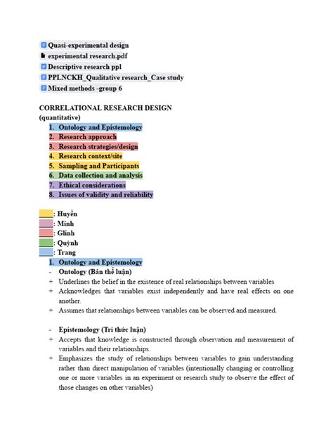 Correlational Research Design Pdf Sampling Statistics Survey Methodology