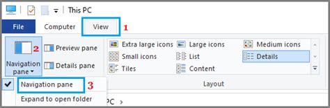 File Explorer Navigation Pane Missing In Windows Techbout