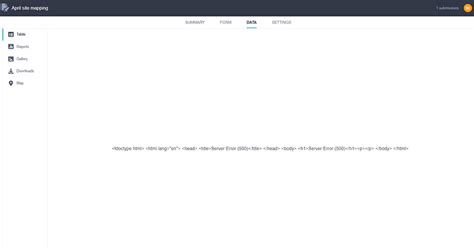 Getting Server Error 500 In My Project Data Management Kobotoolbox Community Forum
