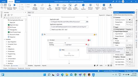 Getting Error In For Each Studio UiPath Community Forum