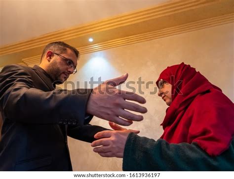 Happy Muslim Mother Hugging Her Son Stock Photo Shutterstock