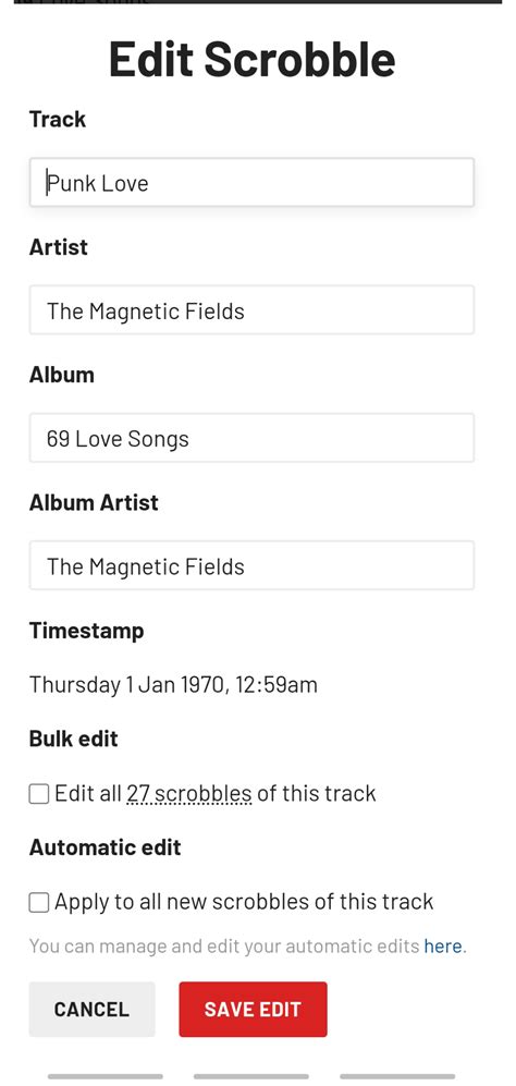 Oldest Timestamp Error Rlastfm