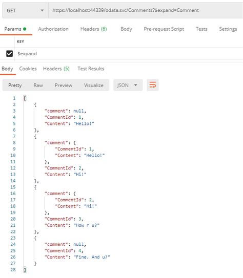 C How To Enable Levels In Odata Net Core Stack Overflow