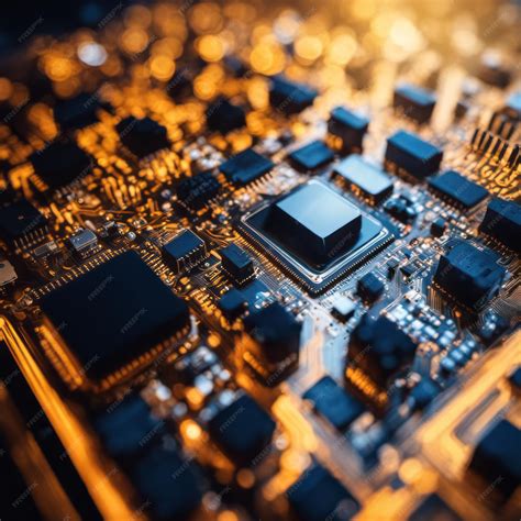 Premium Ai Image Advanced Technology Visualization Circuit Board Cpu