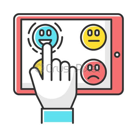 Personal Profile Color Icon Survey Results Data Collection Info Gathering Stock Vector