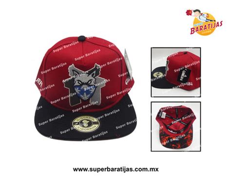 4a7 Gorra Jl Gorila Lobo 2 Escuadras Tinto Negro Super Baratijas