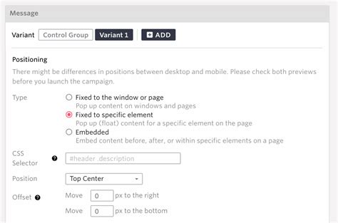 Setting The Message Display Position Repro Helpandsupport