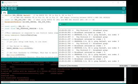 Esp32 Dxl Shield Mkr Mashup In Arduino Projects And Learning Robotis