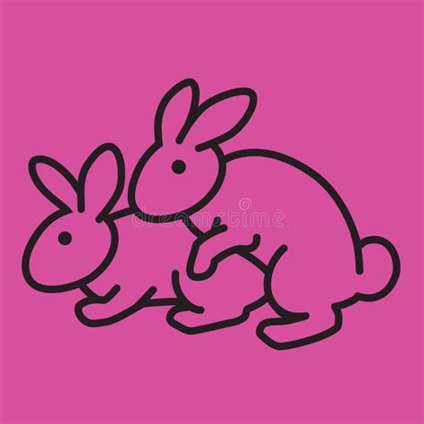 Two Rabbits Have Sex Stock Vector Illustration Of Easter 154197634