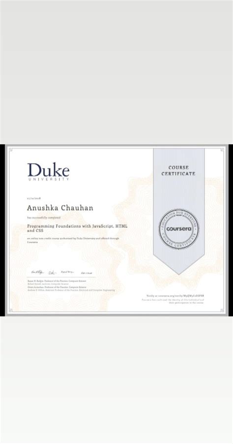 Anushka Chauhan On Linkedin Coursera