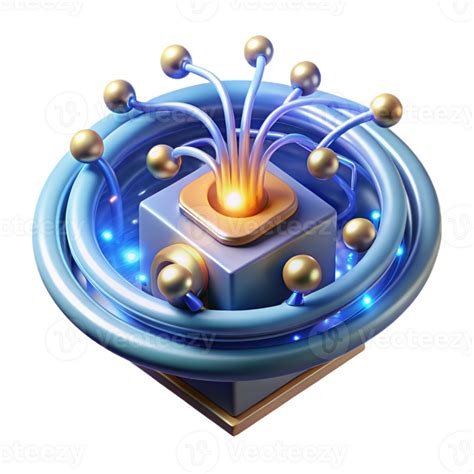 dramatic abstract a quantum computer processing complex algorithms