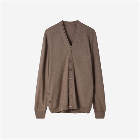 W 르메르 메리노 블렌드 가디건 그레이 베이지 Lemaire Kream