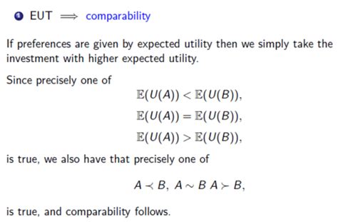 Cartões Expected Utility Theory Quizlet