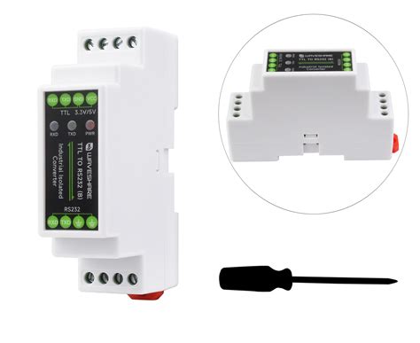 Buy Ttl To Rs232 Converter Rail Mount Galvanic Serial Adapter Ttlrs232 Standard Convert Ttl