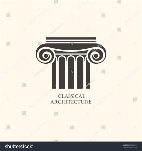 Classical Column Architecture Element Stock Vector Royalty Free 264250871 Shutterstock