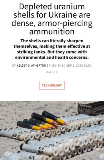 Npr Report On Depleted Uranium Shells For Ukraine Was A One Source Dud