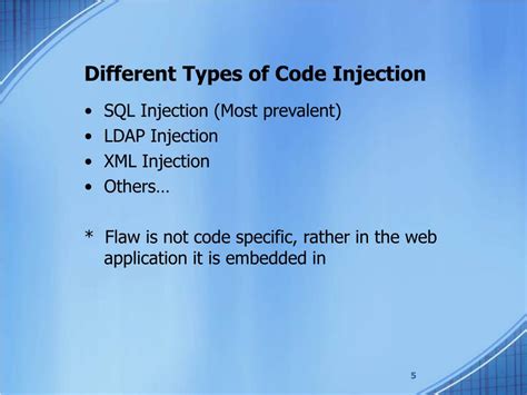 Ppt Injection Attacks Executing Preventing And Auditing Powerpoint Presentation Id 85114