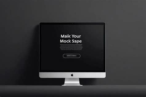 Premium Photo Dark Mode Mockup With Blank Space For Placing Your Design