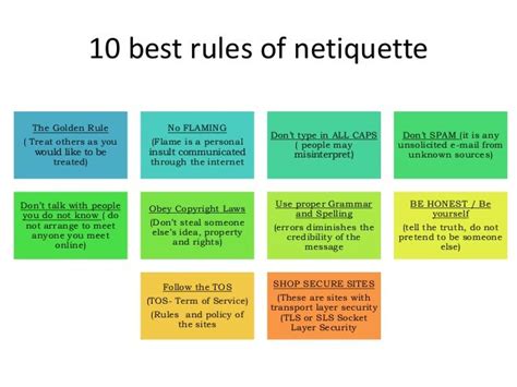 10 Rules Of Netiquette Accesskool