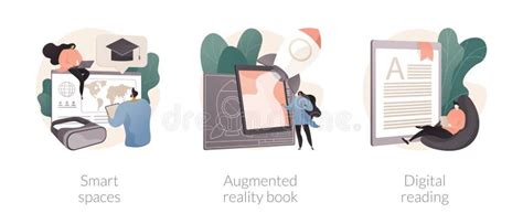 Modern Educational Technology Abstract Concept Vector Illustrations Stock Vector Illustration