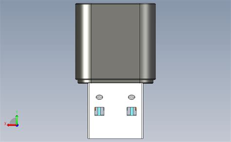 Usb转typec适配器 Step 模型图纸下载 懒石网