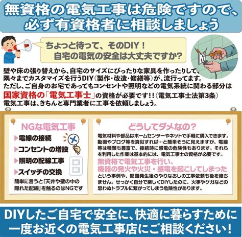電気工事の無資格者施工は法令違反 電気工事のコンプライアンス