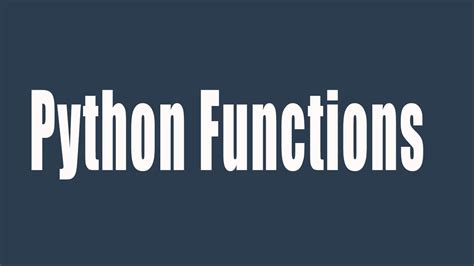 16 Python Functions Arabic Youtube