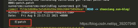 Git Patch和git Am的演示操作 Csdn博客