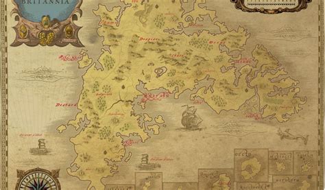 Uo Forever Templates Ancient Ultima Online Britannia Map By