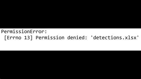 Permission Denied Exploring Errno 13 No Access Allowed