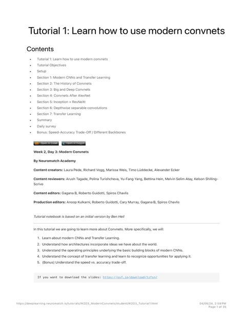 Tutorial 1 Learn How To Use Modern Convnets Neuromatch Academy