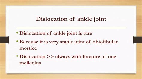 Ankle Joint And Tibiofibular Joint Pptx