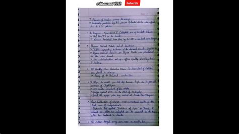 Revolt Of 1857 Handwritten Notes Shawani1212 Handwritten Historynotes Revoltof1857