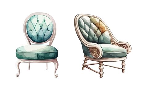 Sillón Clipart Aislado Vector Ilustración Vector Premium