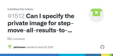 Can I Specify The Private Image For Step Move All Results To Tekton